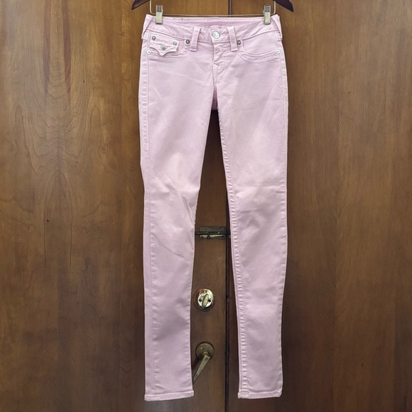 True Religion | Jeans | True Religion Skinny In Baby Pink With Glitter ...